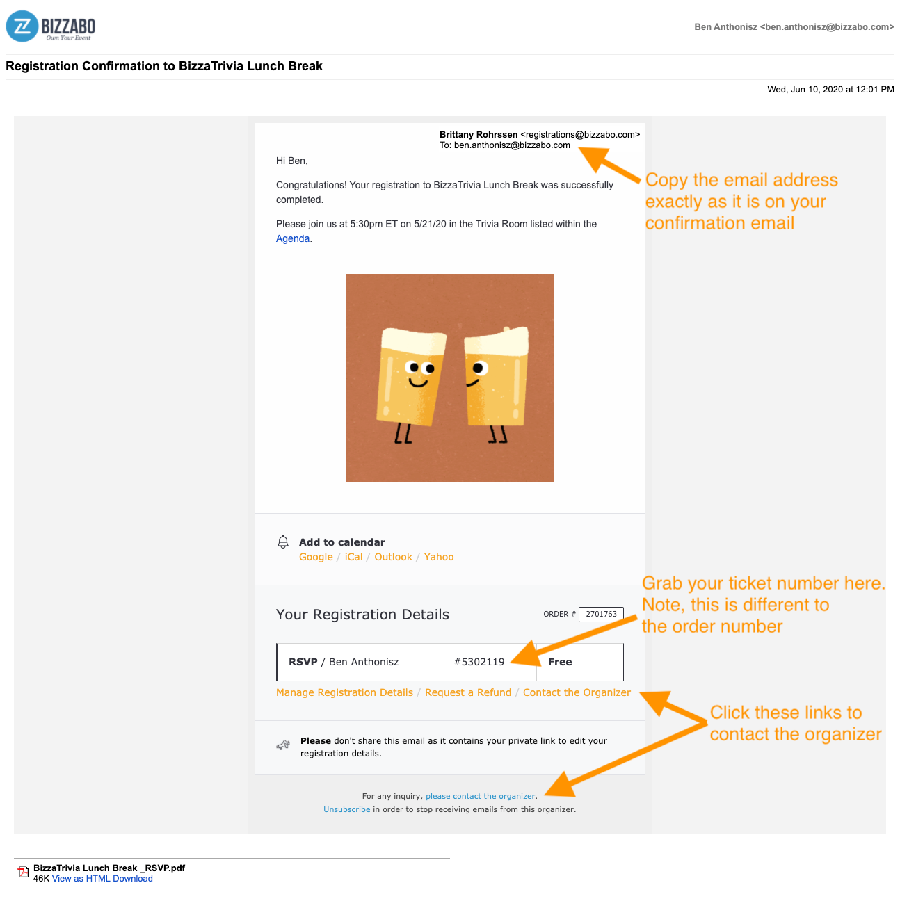 Bizzabo | Attendee Agenda Login Guide